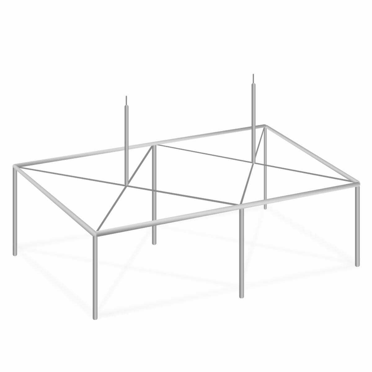 20' x 40' High Peak Canopy Tent Frame Only | for Parties, Vendors, Weddings, and Events | Commercial and Residential Use (Tent Top Not Included)