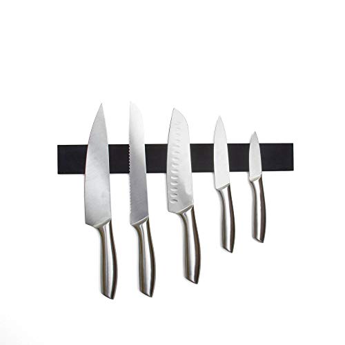 Magnetic Knife Rack - Black Rubber (Pack of 1)