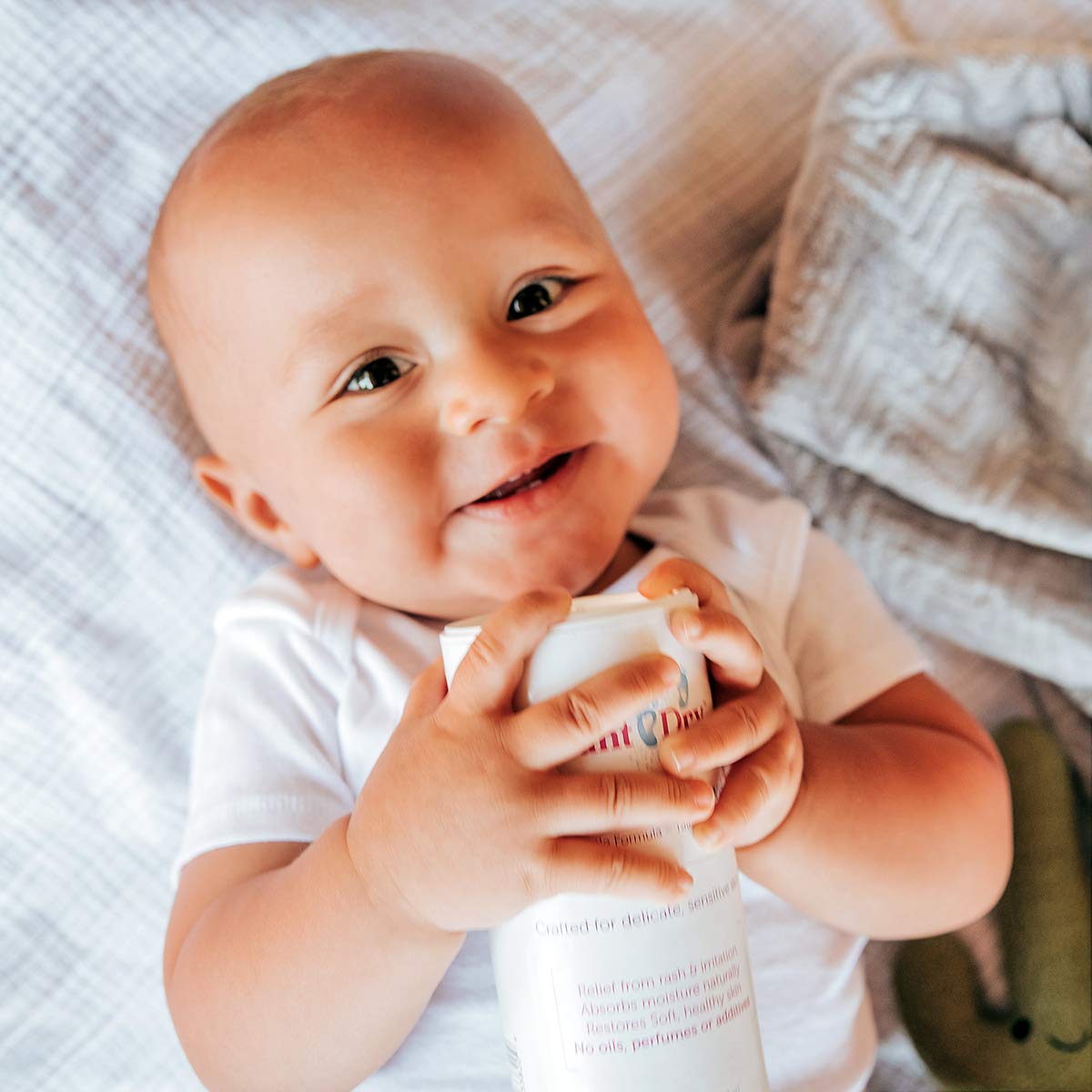 Infant Dry All Natural Baby Powder 5oz - Gentle Formula Talc Free, All Natural and Unscented Dusting Powder for Sensitive Baby Skin