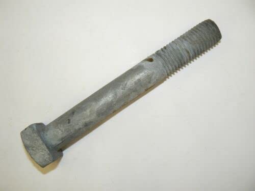 7/8"-9 x 7 1/2" Galv. Square Head Machine Bolts - Lot of 5 Pcs. HQ
