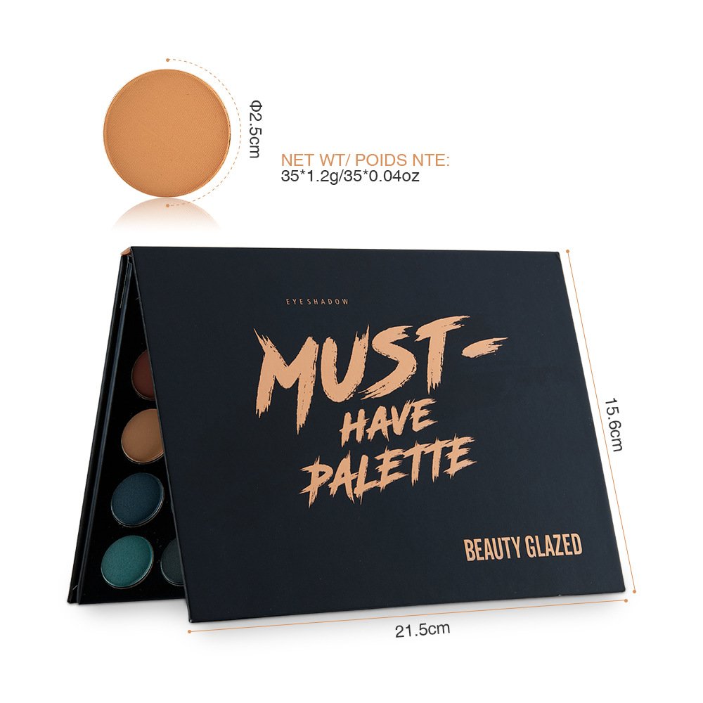 Make Up Eyeshadow Palette 35 Colors Blendable Chunky Pigmented Matte and Shimmer Pop Colors Eye Shadow Powder Waterproof Eye Shadow Palette Cosmetics Christmas Gifts