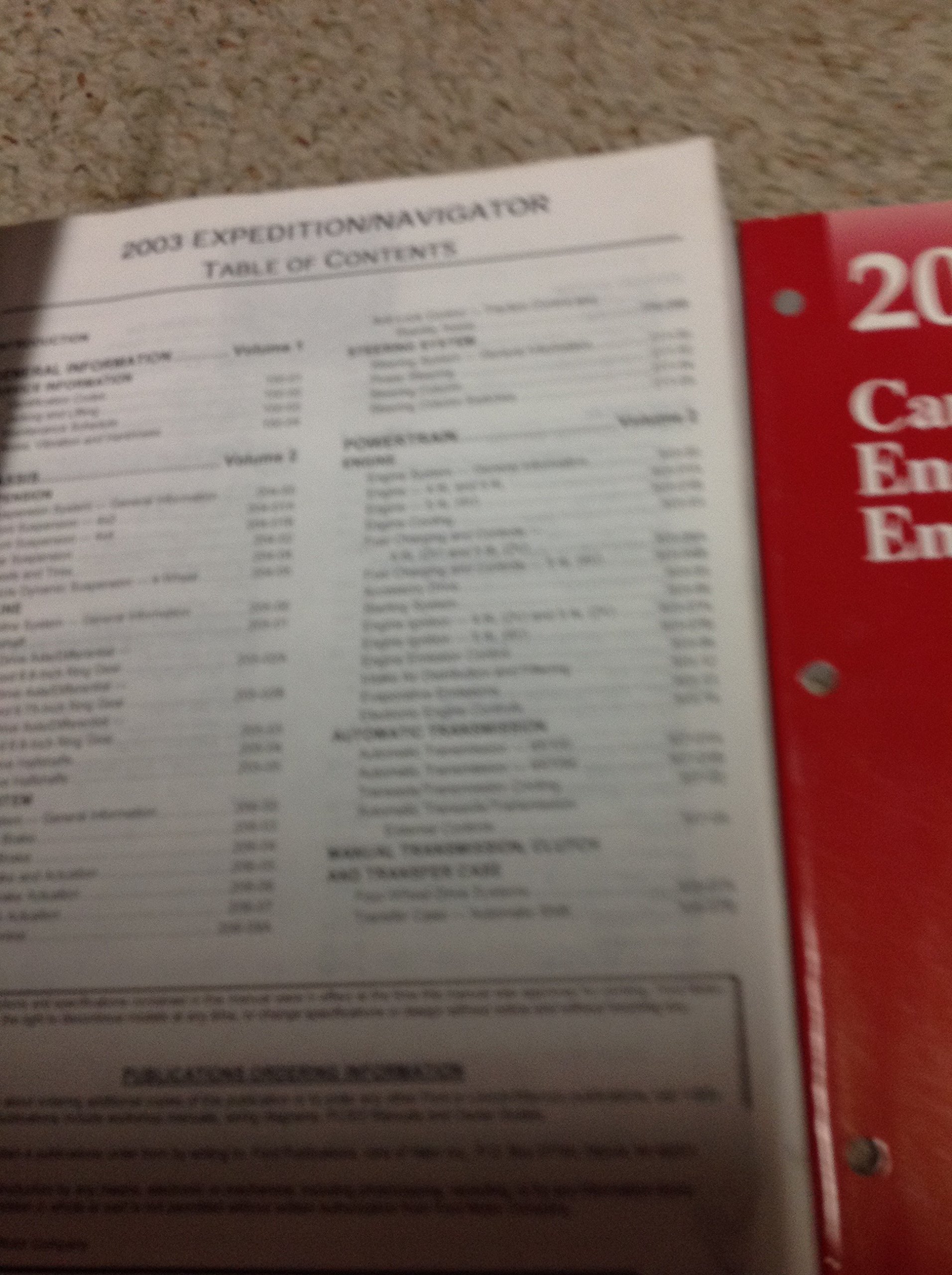 2003 OEM FORD EXPEDITION & LINCOLN NAVIGATOR Shop Repair Service Manual Set W Transmission & Wiring Bk