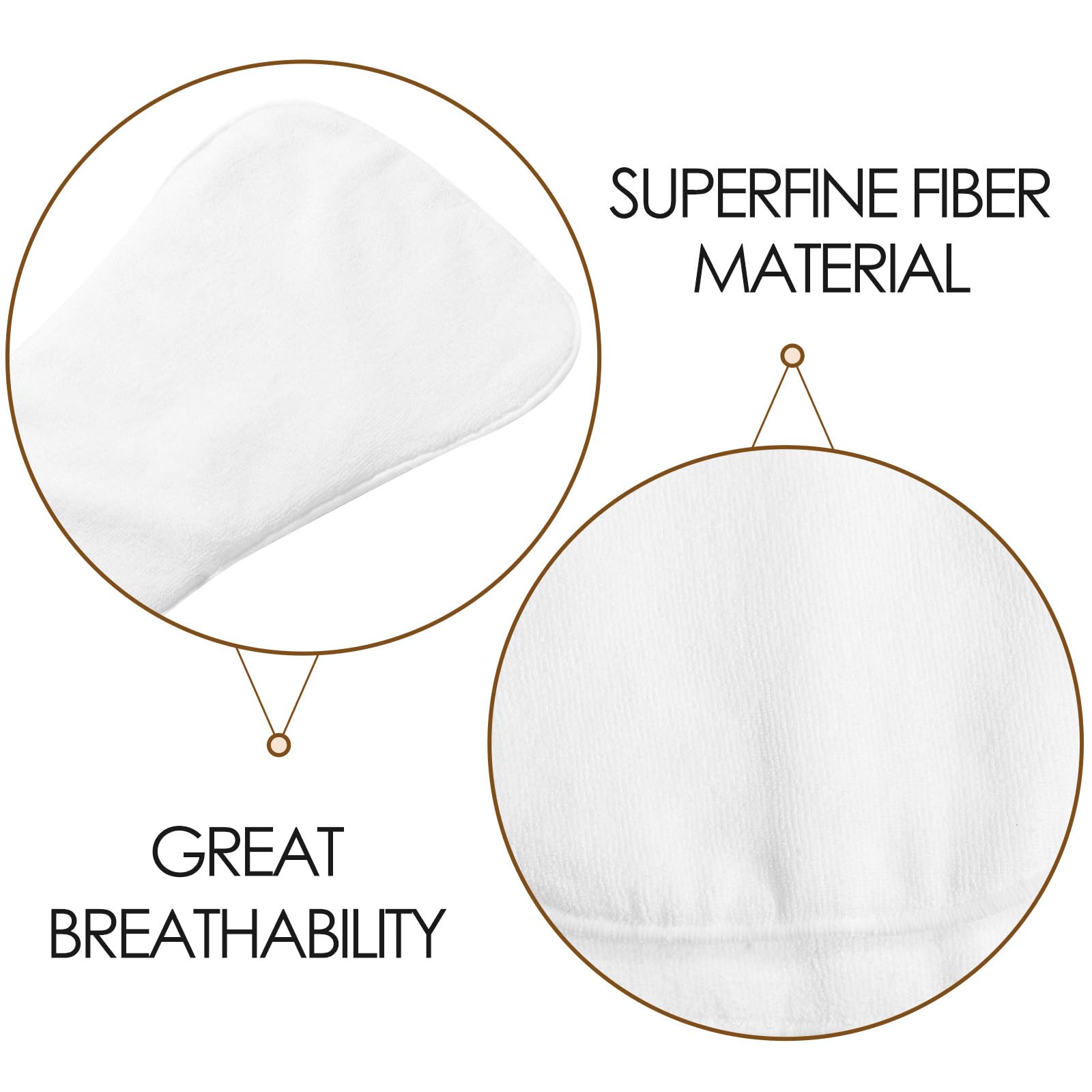 Four-Layer Washable Adult Cloth Diapers - Reusable, High Absorbency, Soft & Breathable, Easy to Use for Elders & Caregivers, 23.62x10.62x1.18in (White)