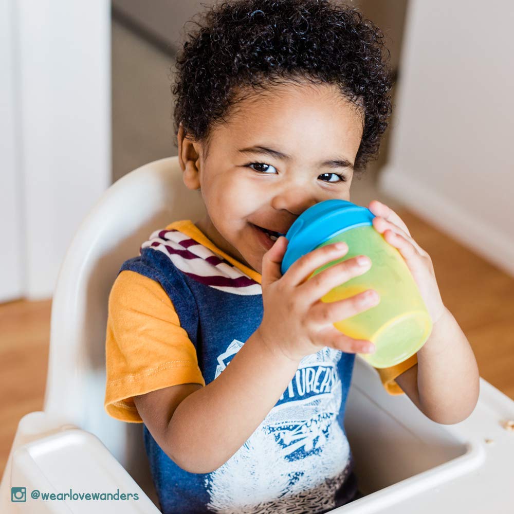 Ashtonbee Silicone Sippy Cup Lids, Elephant Stretch Lids for Soft Spout Sippy Cup, Spill-proof Toddler Sippy Cups Lid, Set of 5