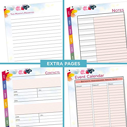 2022 Weekly & Monthly Planner Refill by AT-A-GLANCE, 53122 Day-Timer, 3-3/4" x 6-3/4", Size 3, Kathy Davis (KD71-285Y)