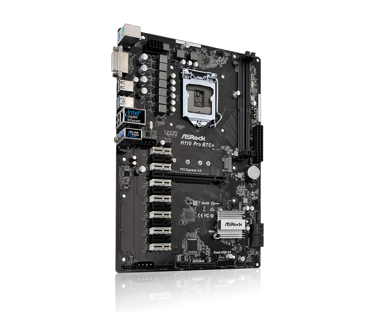 ASRock H110 Pro BTC+ 13GPU Mining Motherboard Cryptocurrency