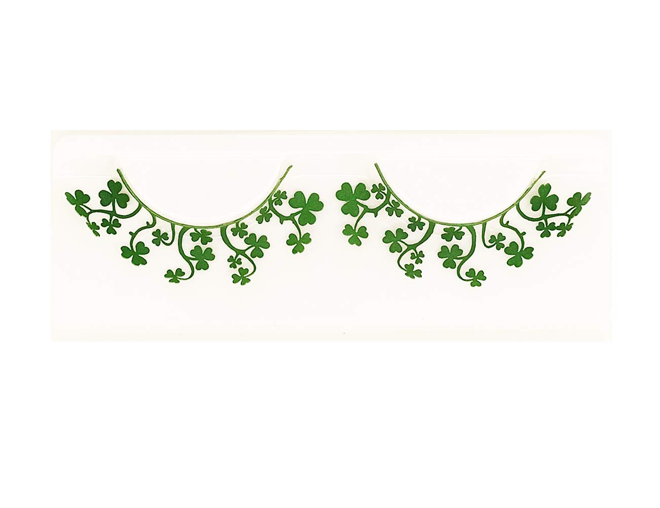 EMILYSTORES Green Lashes Shamrock 3D Clover Leaves Leprechauns For St. Patrick's Day Masquerade Halloween Costume Eyelashes 1 Pair
