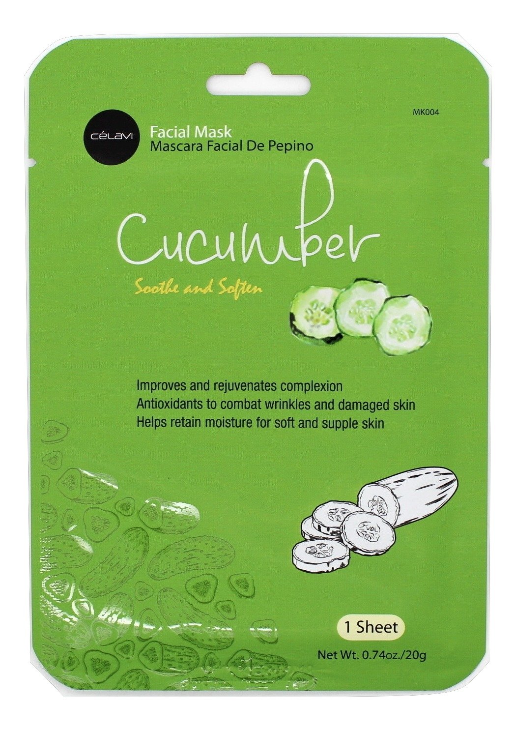 Celavi Essence Facial Face Mask Paper Sheet Korea Skin Care Moisturizing 9 Pack (Mix of 9)