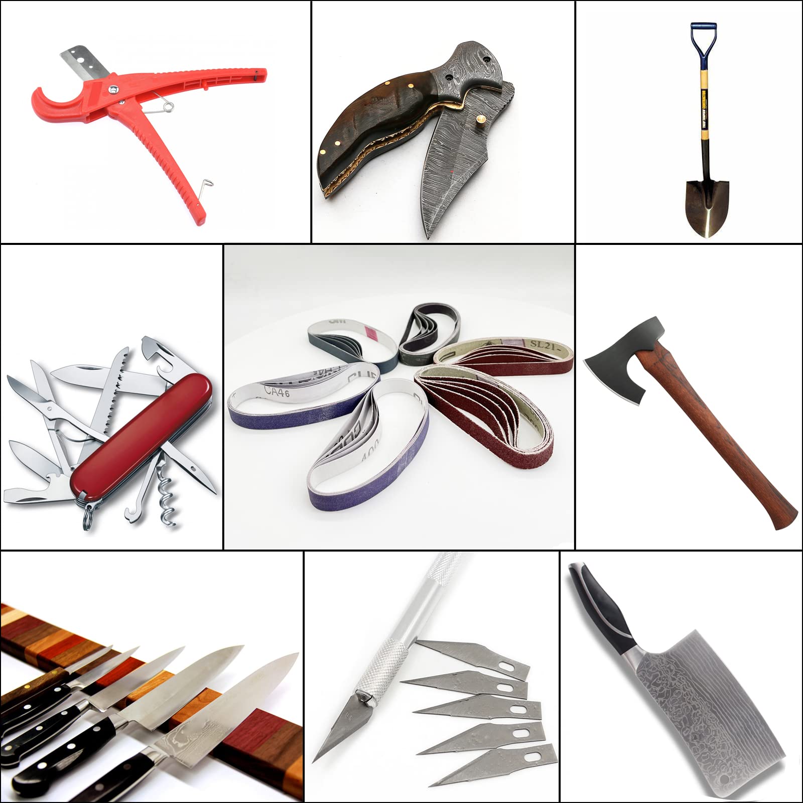 30 Pcs 1/2" x 12" Replacement Sharpening Belt Kit for Official Work Sharp Knife & Tool Sharpener (WSKTS & WSKTS-KT/Mk.1 & Mk.2) - 80/120/240/400/1000/2500 Grits