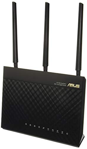 ASUS RT-AC68U AiMesh (2 pack) AC1900 Whole Home Dual-band AiMesh Mesh Wifi System, AiProtection Lifetime Security by Trend Micro, Adaptive QoS, Parental Control