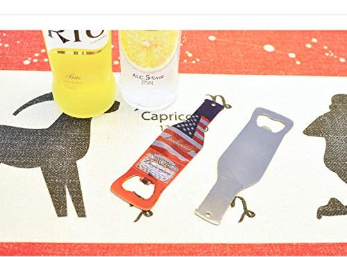 6 Pcs. Sublimation blanks Grey Steel Bottle Beer metal Opener 6" X 1,5" Heavy duty Stainless Steel Flat for Kitchen, bar o restaurant