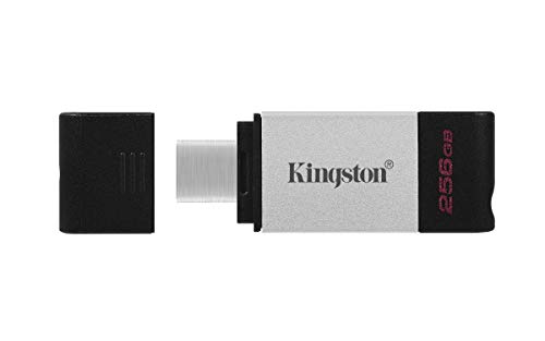 Kingston DataTraveler 80 256GB USB Type-C Flash Drive (DT80/256GB), Metal