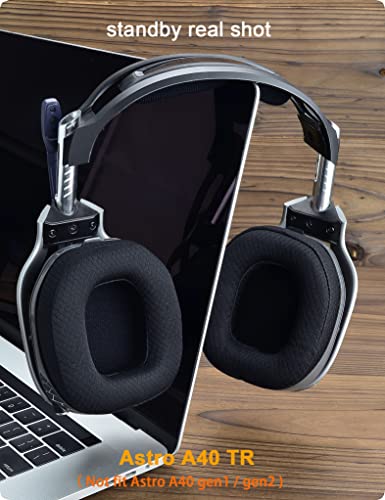 A40 TR Mod Kit β defean Replacement Earpads and Headband Compatible with Astro Gaming A40 TR Headset,Ear Cushions, Upgrade High-Density Noise Cancelling Foam, Added Thickness (Black Breathable Fabric)