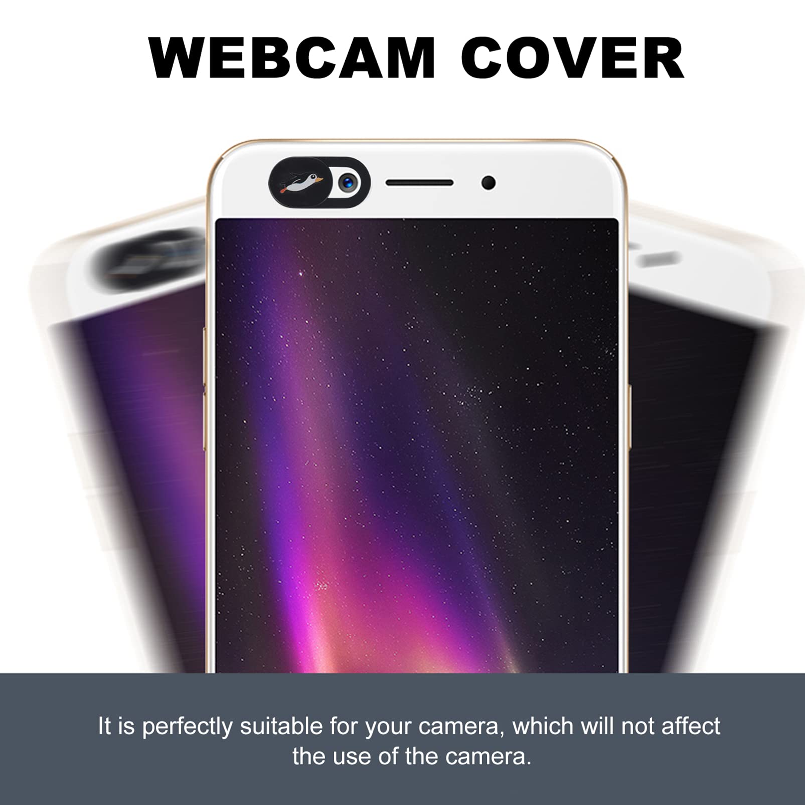 SOLUSTRE 3pcs Camera Privacy Cover Webcam Covers Webcam Cover Slide Phone Webcam Cover Computer Webcam Cover Protects Your Privacy Online Webcam Privacy Cover Abs Personality Slide Rail