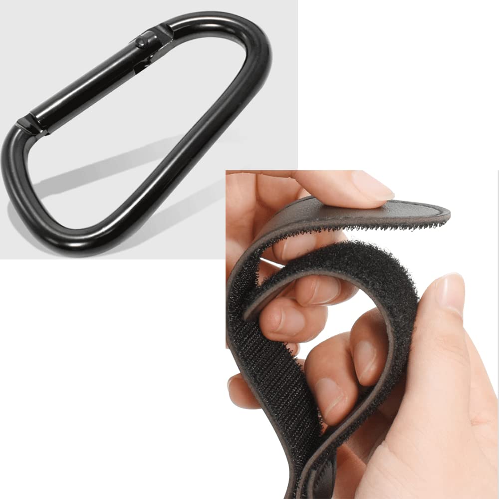 2Pcs Stroller Hooks for Hanging Diaper Bags Mommy Hook for Bags Stroller Accessories Pram Buggy Clips Straps Hook【Grey and Sky Blue】