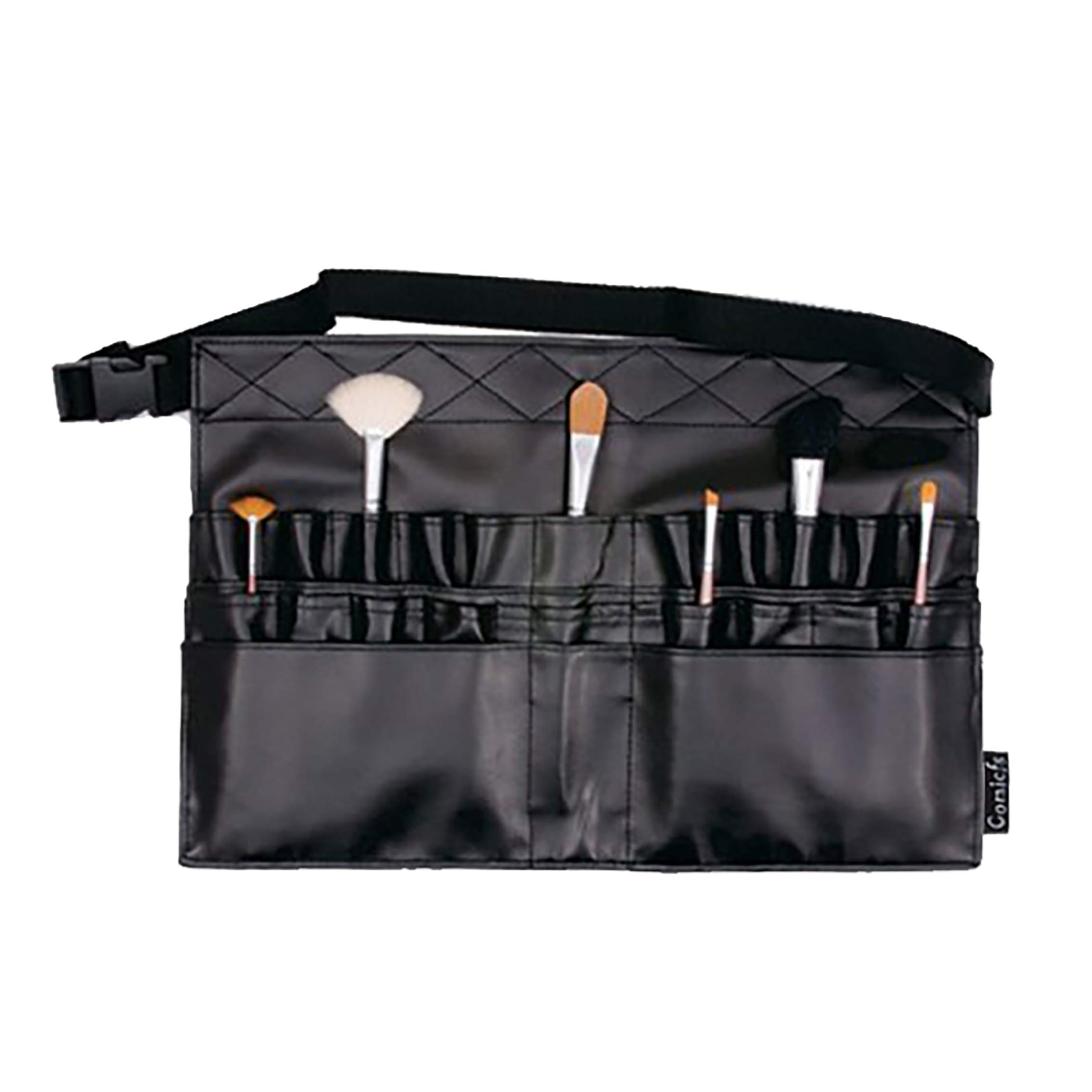 COMICFS Makeup Brush Bag A1 Professional Cosmetic Holder 28 Pockets Organizer Apron with Artist Belt Strap/Belt Light Weight