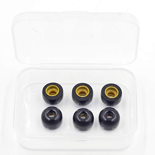 Defean TWS-Pro Earbuds Memory Foam Eartips Tips Compatible with Jabra Elite 65t,Elite 75t,Active, Elite Sport/Sennheiser Momentum Wireless/Bragi Dash/Samsung Gear IconX, Galaxy Buds Earphone(Small)