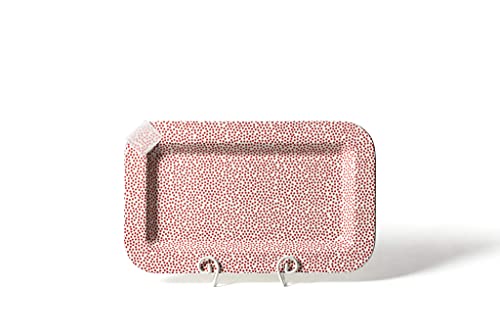 HAPPY EVERYTHING! Red Small Dot Mini Entertaining Rectangle Platter