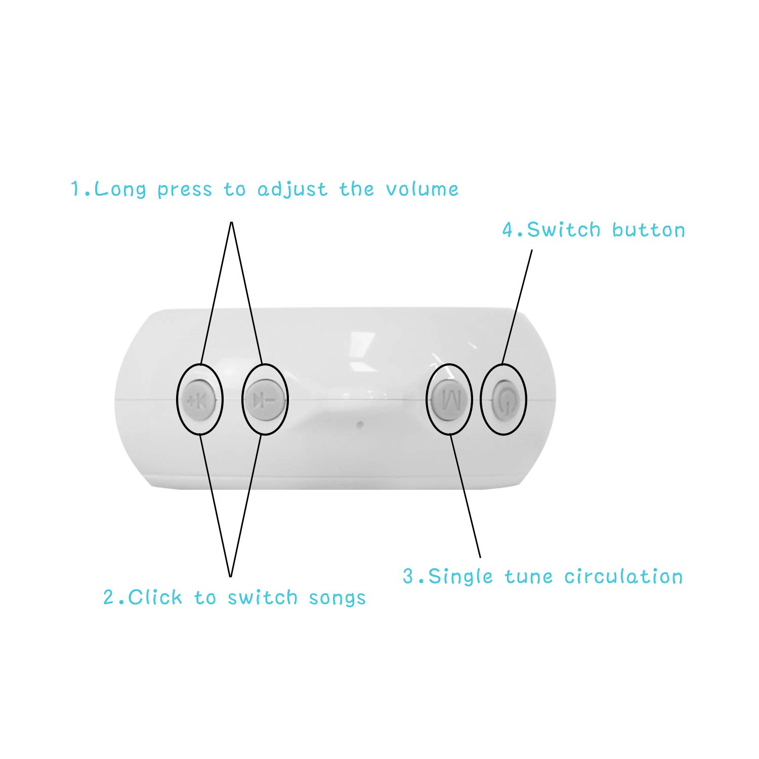 HLEEDUO Baby Crib Mobile Motor,Battery-Operated Baby Mobile Music Box with Download Function,Baby Music Box Spinner Connect Your Phone via Bluetooth,Crib Mobile Motor
