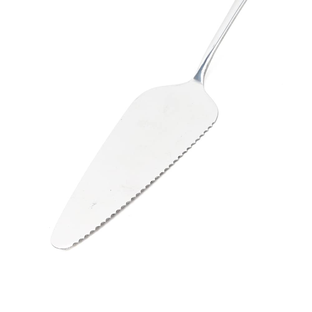 2PCS Silver Stainless Steel Pie Server Spatula Cake Server Triangular Spade Spatula for Pie Tart Cake Dessert Pizza Baking Holder Transfer