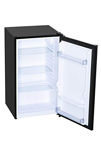 Danby DAR032B1BM 3.2 Cu.Ft. Mini Fridge In Black - Free-Standing All Fridge For Bedroom, Living Room, Kitchen, Dorm