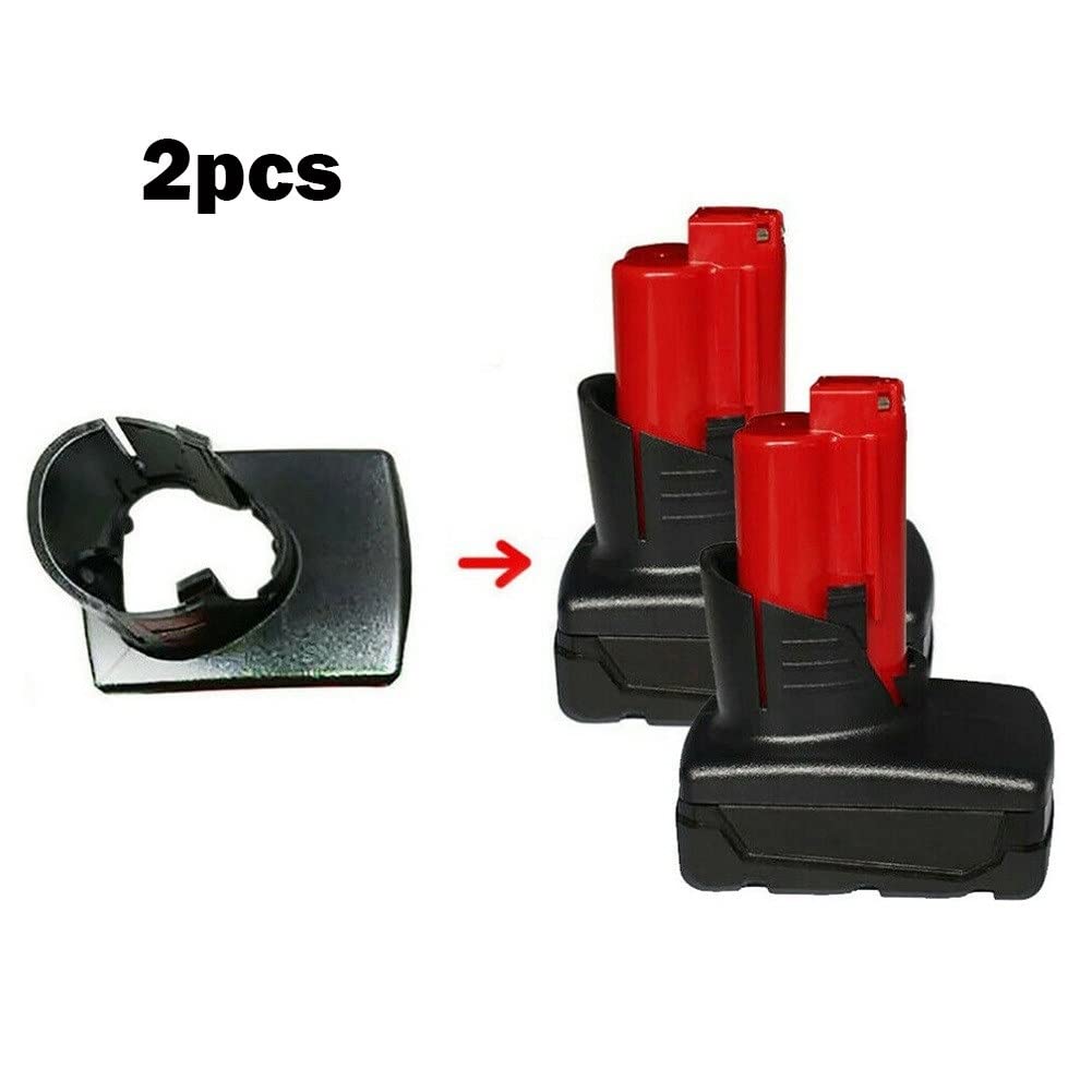 2pcs M12 Battery Plastic Case Box Top Shell Replacement for Milwaukee 12V 48-11-2411 M12 Li-ion Battery Shell Housing Cordless Tools