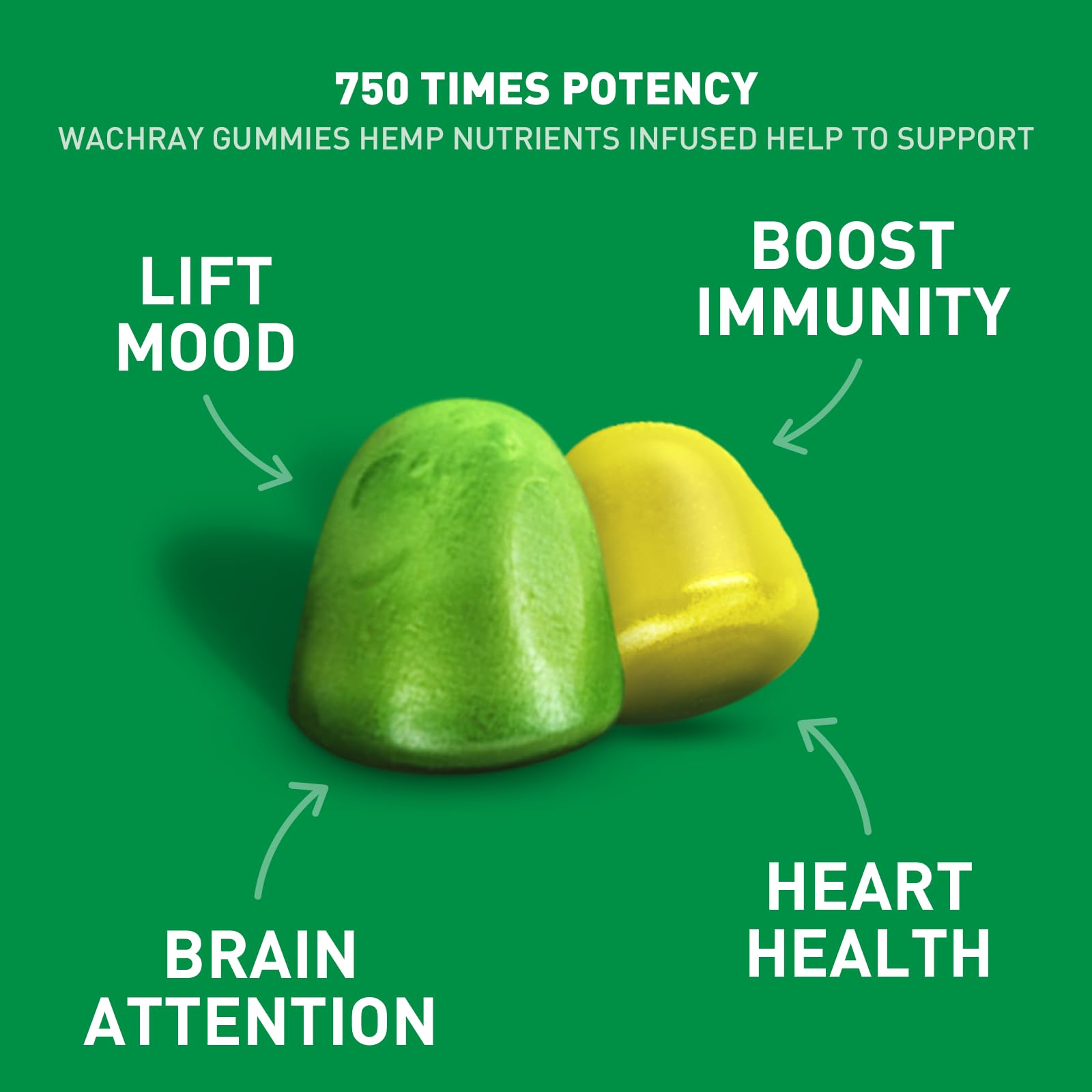 3 Packs Organic Hemp Gummies 7,500,000 High Strength - High Potency Hemp Oil Infused Gummies - Natural Hemp Candy Supplements - 240 Gummies