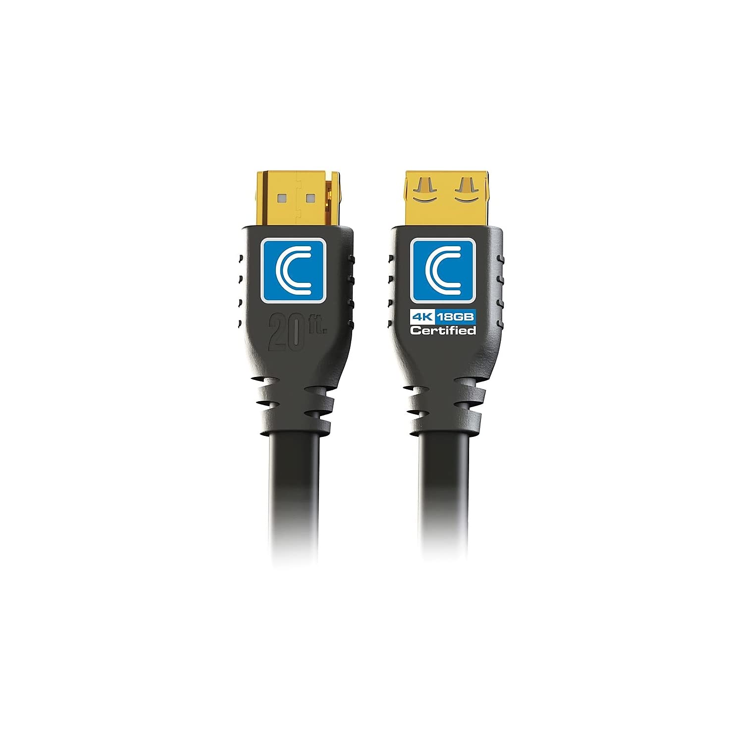 Comprehensive Pro AV/IT Certified 18Gb 4K High Speed HDMI Cable with ProGrip 6ft Black