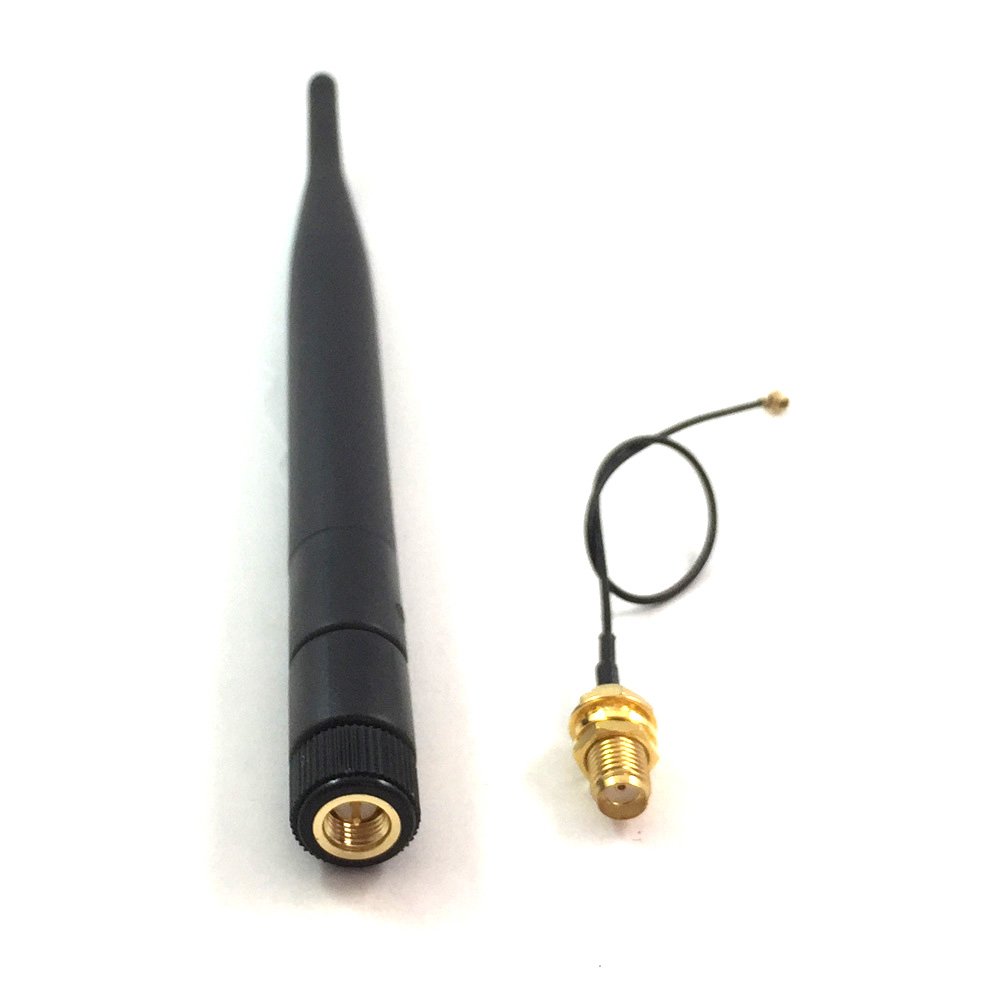 CENXIFJUDZ Replacement PS4 WiFi Antenna 2.4Ghz 6dbi Wireless Router Omni Aerial with SMA Male Connector with SMA Female to UFL. iPex Pigtail Cable 1.13 15cm