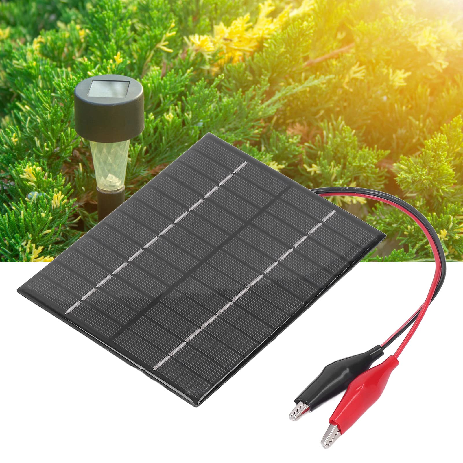 2W 12V Solar Panel Charging Board Board Polysilicon Charger Clip Battery Charger Battery Charging 12V without Power Storage Charger Power for Photovoltaic Panel Solar Panels