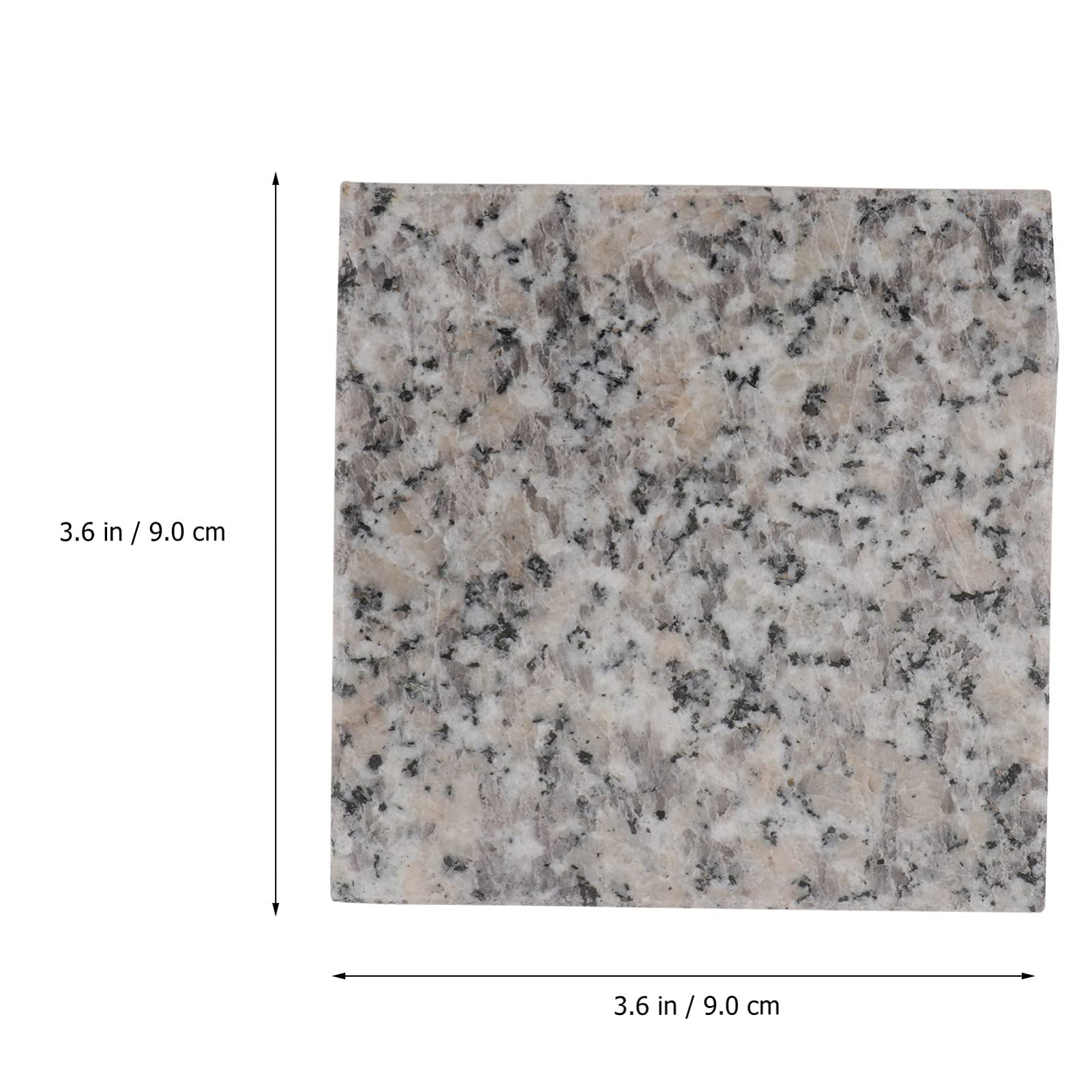 STOBOK 2Pcs Pet Cooling Mat, Granite Material, 9x9cm, Rabbit, Hamster, Chinchilla