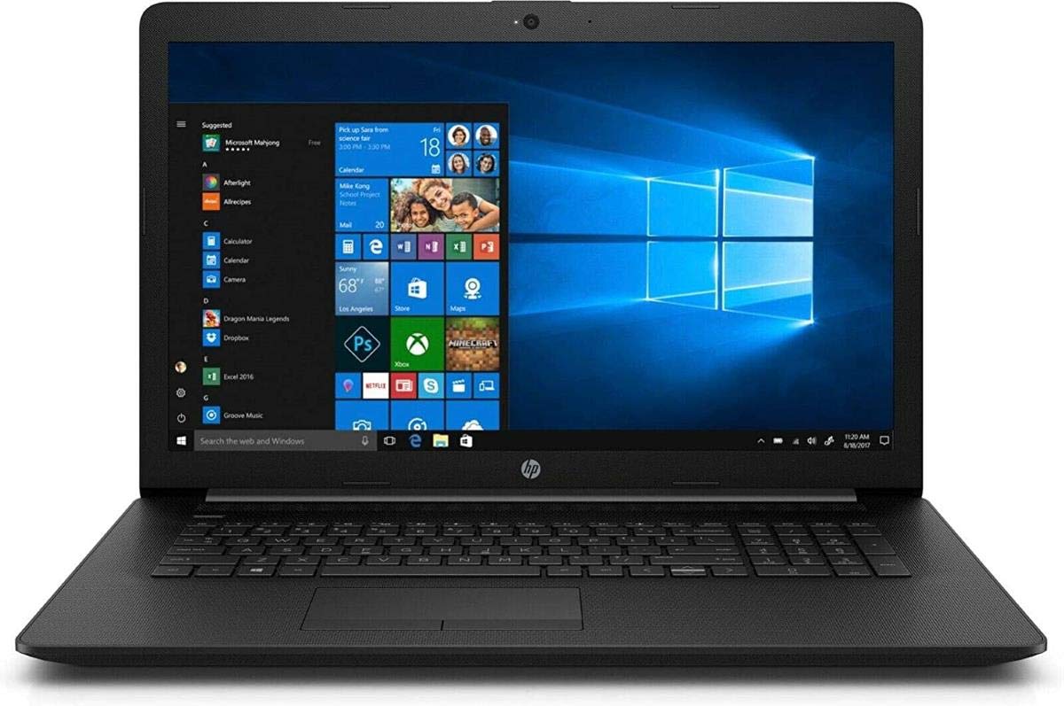 HP 17.3" HD+ Premium Laptop: AMD Ryzen 5 4500U, 12GB DDR4 RAM, 256GB SSD, DVDRW, AMD Radeon Graphics, 802.11ac WiFi, Bluetooth 4.2, Windows 10, 17.3" HD+ Display