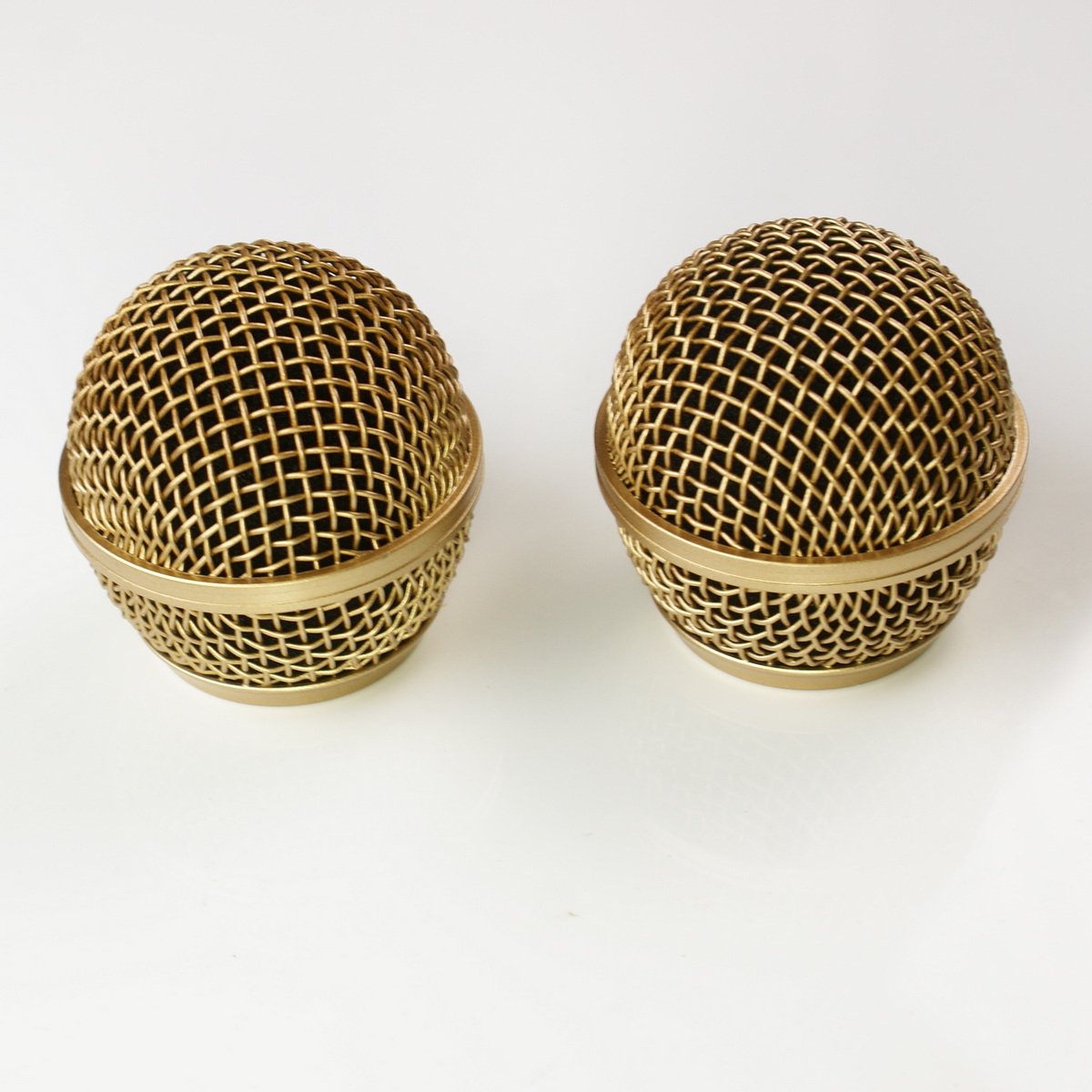 2x Mesh Microphone Grille For Shure SM58 565SD LC Microphone,Copper Plated