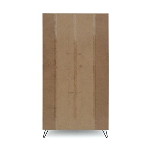 Christopher Knight Home Imogen Modern Two-Toned Faux Wood Bookshelf, Sonoma Grey Oak / Grey Oak / Black