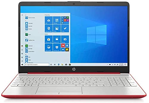 HP 2023 15.6" HD Laptop Computer Intel Dual-Core Pentium Gold 6405U 4GB DDR4 500GB HDD Intel UHD Graphics HD Webcam Bluetooth RJ-45 USB-C HDMI Windows 10 Scarlet Red w/RE 32GB USB