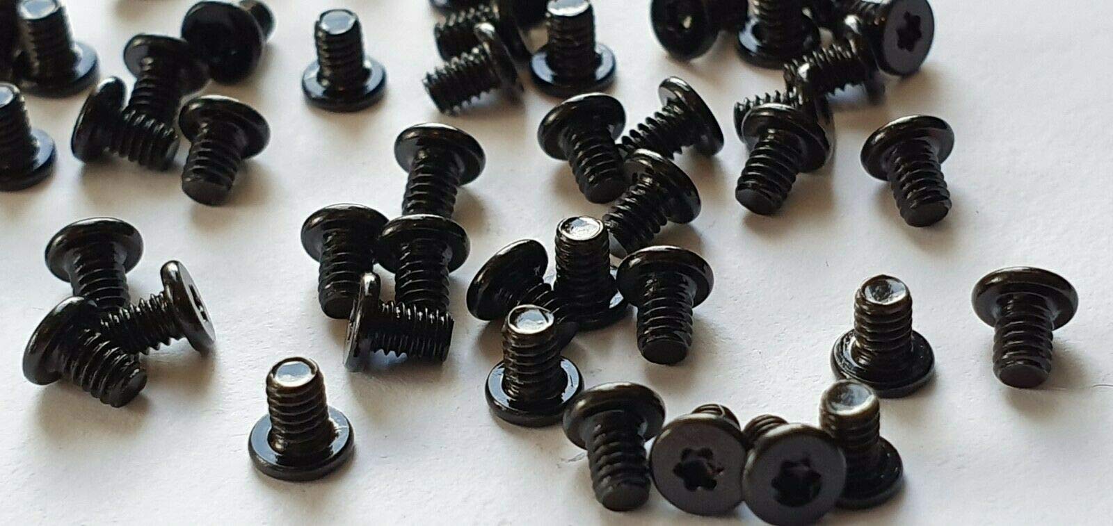 RapidSparesLtd 12x XPS 13 L322X Replacement T5 Underside Base Bottom Screws Black Torx Screw