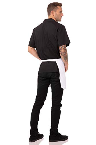 Chef Works Unisex Four-Way Apron, White, One Size