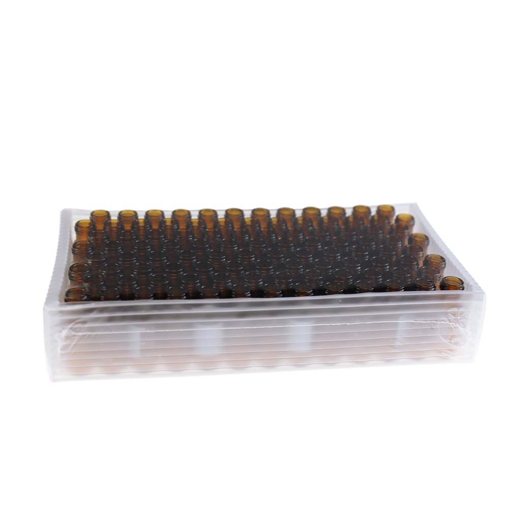 Autosampler Vial, 2 ml HPLC Vial, Amber Chromatography Lab Vial, Sample Vial with Writing Area, 9-425 Screw-Thread Vial, Pack of 100 by ALWSCI