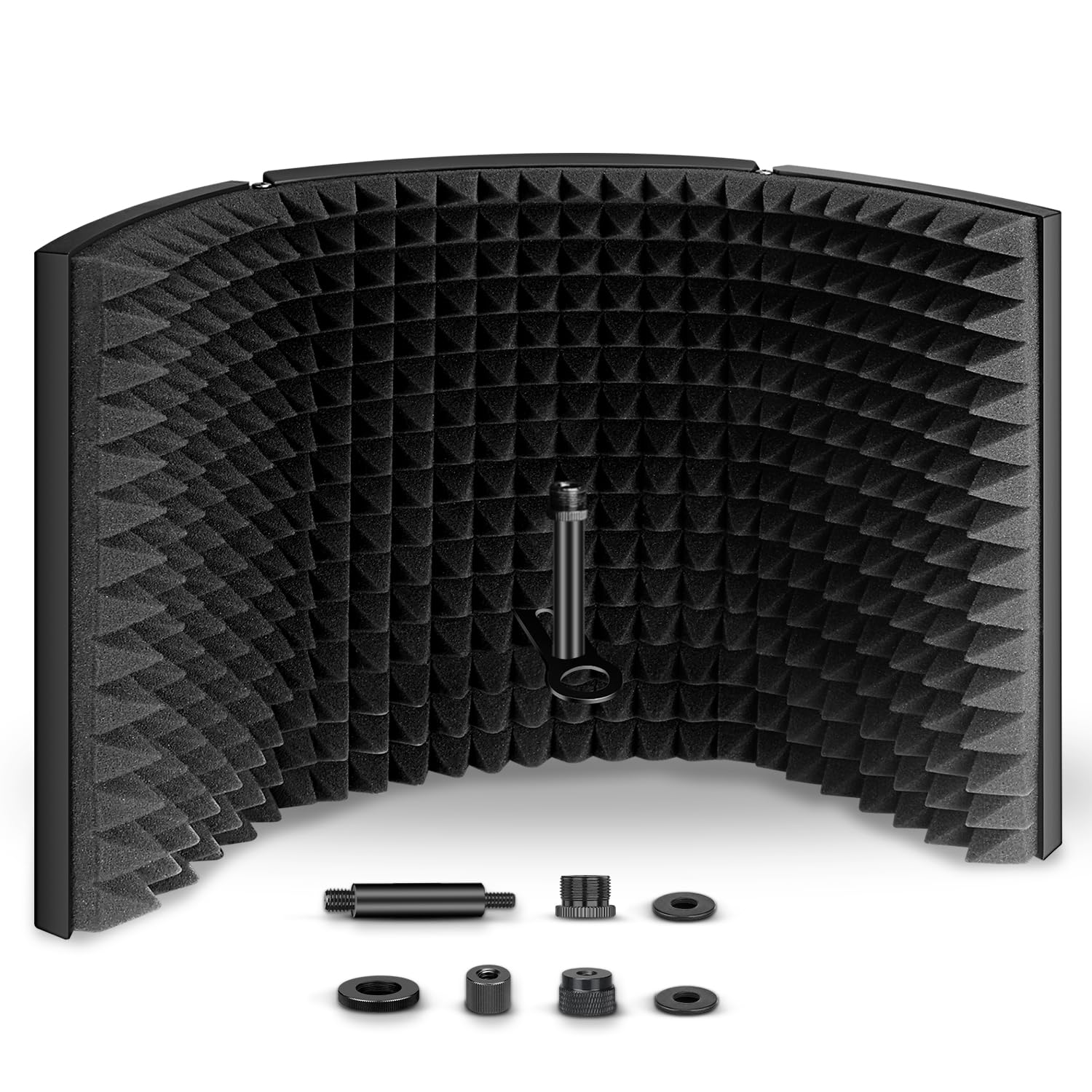 Aokeo Professional Studio Recording Microphone Isolation Shield,Suitable for Blue Yeti and Any Condenser Microphone Recording Equipment(AO-403)