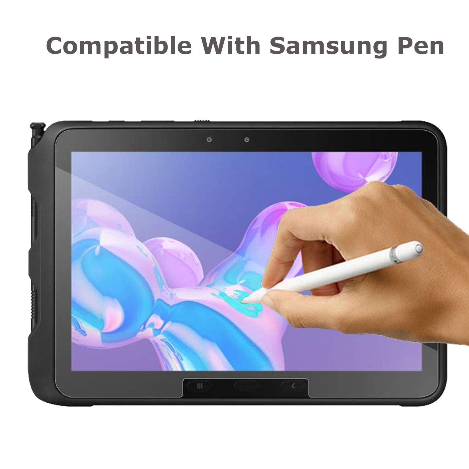 EpicGadget [2-Pack] Glass Screen Protector for Samsung Galaxy Tab Active4 Pro/Tab Active Pro 10.1 SM-T540/T545/T547 Released in 2019/2022 - Tempered Glass Film/High Definition / 9H Hardness