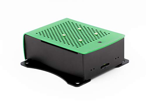 Raspberry Pi Wall Mount Metal case (Raspberry Pi 4, Green/Black)
