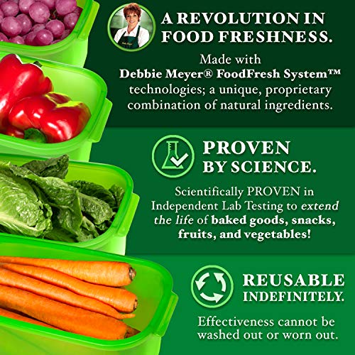 Debbie Meyer GreenBoxes β BreadBox keeps Baked Goods, Snacks, Fruits, and Vegetables Fresh Longer, Reusable, BPA Free, Made in USA