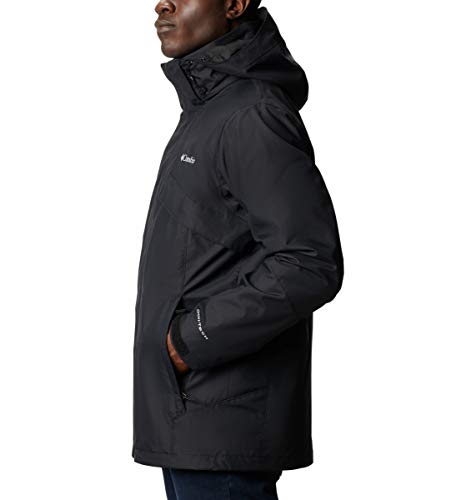 Columbia Men's Bugaboo II Fleece Interchange Jacket, Black/Red, 3X Big
