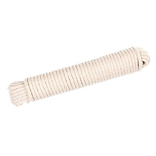 GOLBERG G Cotton Clothesline (7/32 Inch, 50 Feet) - Multipurpose Laundry Line Dryer Rope