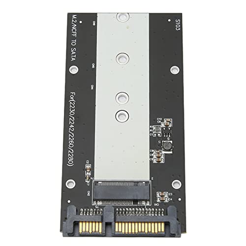 2.5in SSD Hard Drive Adapter Box, M.2 to III SSD Enclosure 6Gbps Transmission Good Heat Dissipation Ultra Thin for Computer
