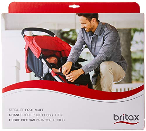 Britax Stroller Sleeping Bag Footmuff | Durable and Warm Insulation Fabric + 2-Side Zip Opening Black