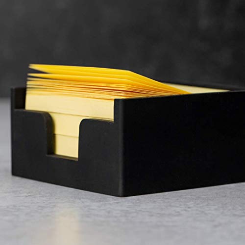 Fernaco Sticky Note Holder - Made from Durable and Silicone - Universal 3x3 Holder - Black