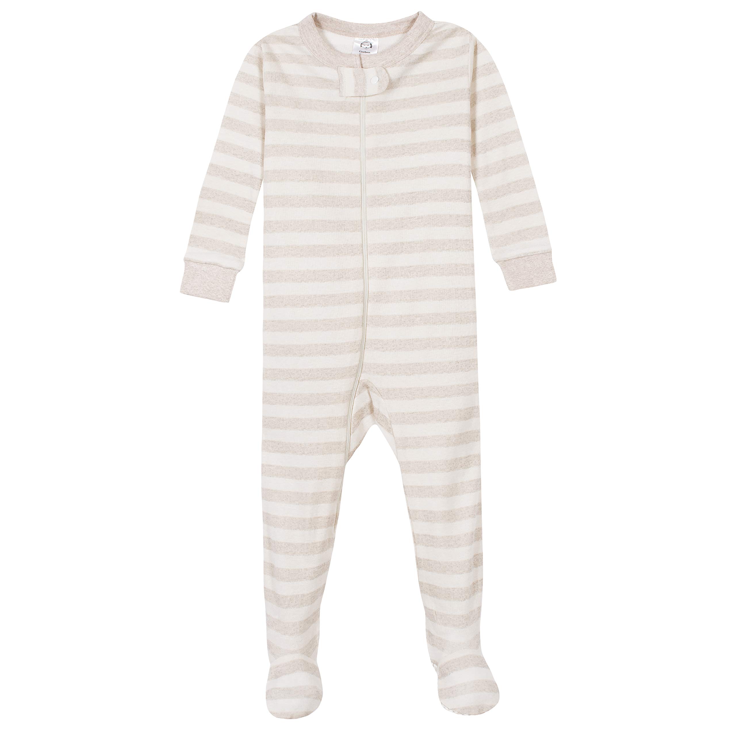 Gerber Baby Boys' 4-Pack Footed Pajamas, Bears & Trucks Grey, 12 Months