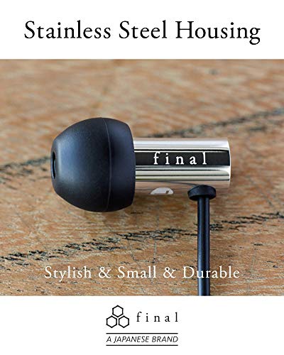 Final Audio Design E3000C H-Res Earphone Stainless Steel Black