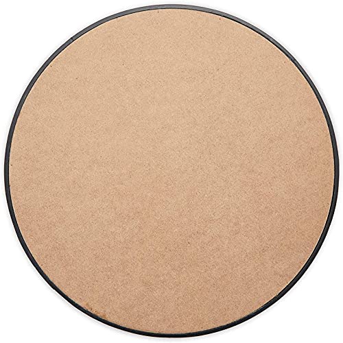 Round Serving Tray, Marble Print for Ottoman or Countertop (12 In)